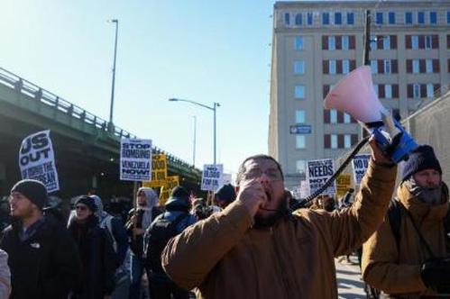 Protests erupt across U.S. against military strikes on Venezuela